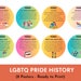 LGBTQ PRIDE History (set of 8 Posters), Pride Month Posters, Classroom ...
