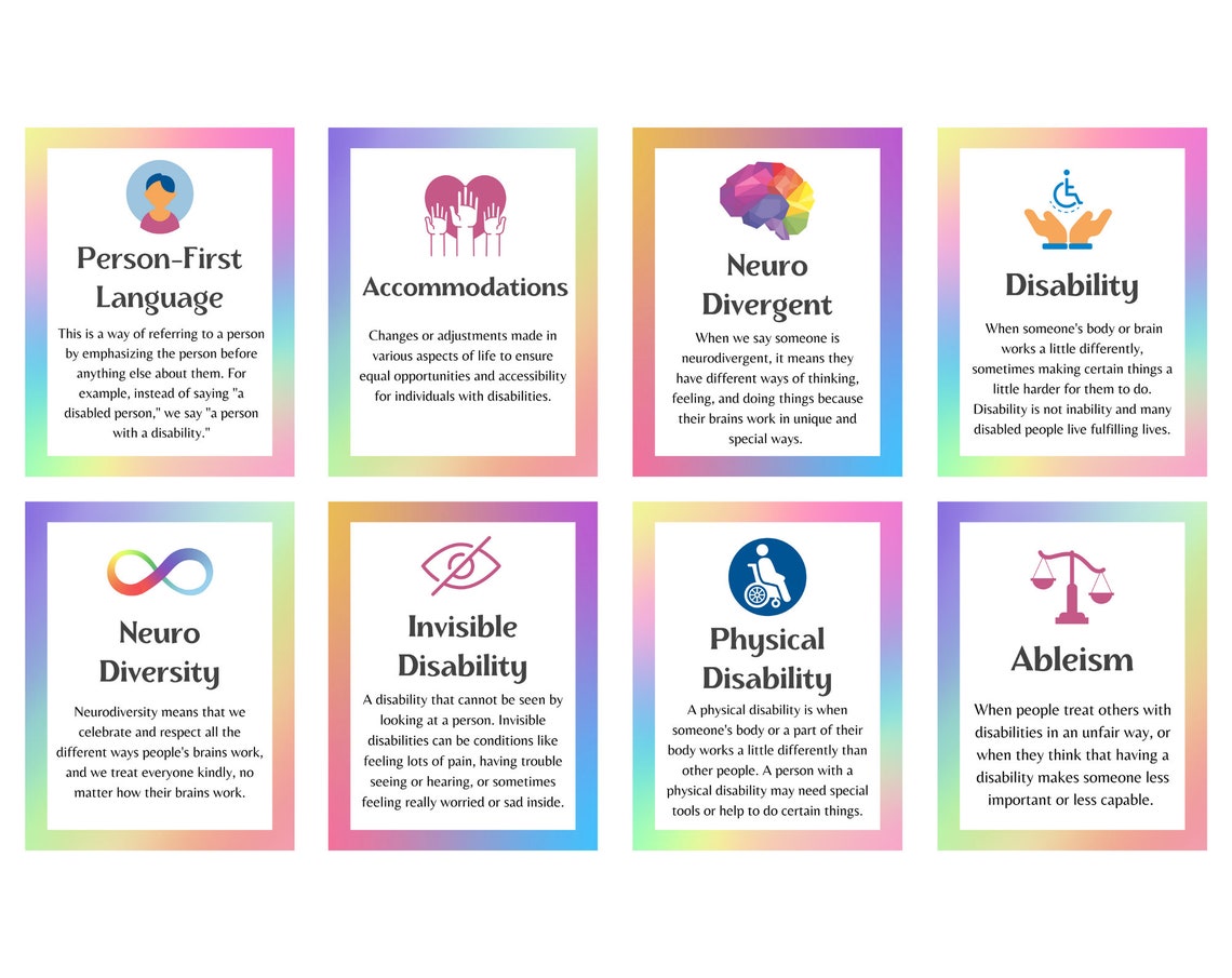 Neurodiversity Posters, Disability Awareness Posters, Invisible ...