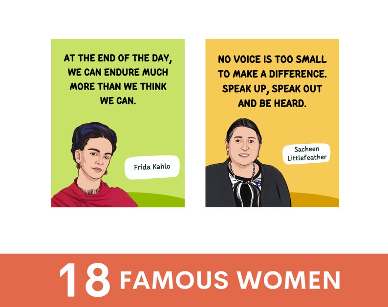 Famous Women Posters, Women's History Month, Inspiring Women in History ...