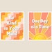 Groovy Growth Mindset Inspirational Posters (set of 8), Retro Growth ...