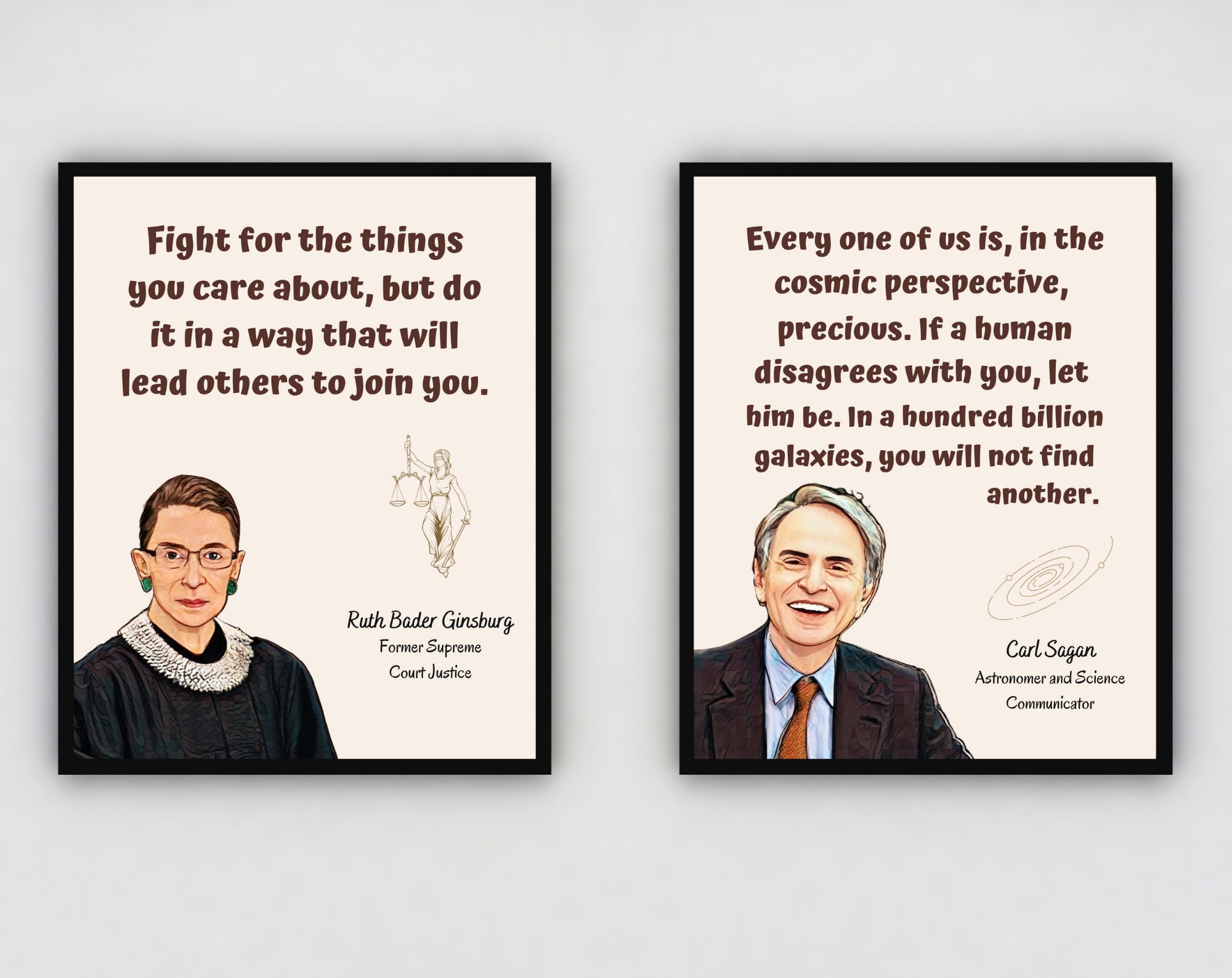 Remarkable Jewish American Icons Posters set of 8, Famous Jewish ...