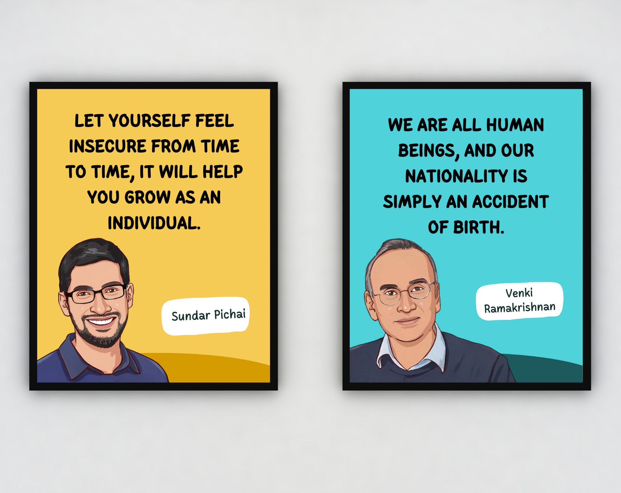 Rainbow South Asian American Icons Posters(set of 8), Iconic Indian ...