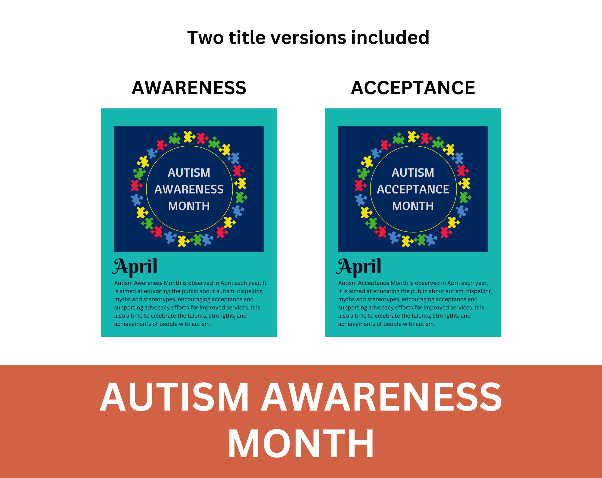 Autism Awareness Month, Famous People With Autism (set of 9 Posters ...