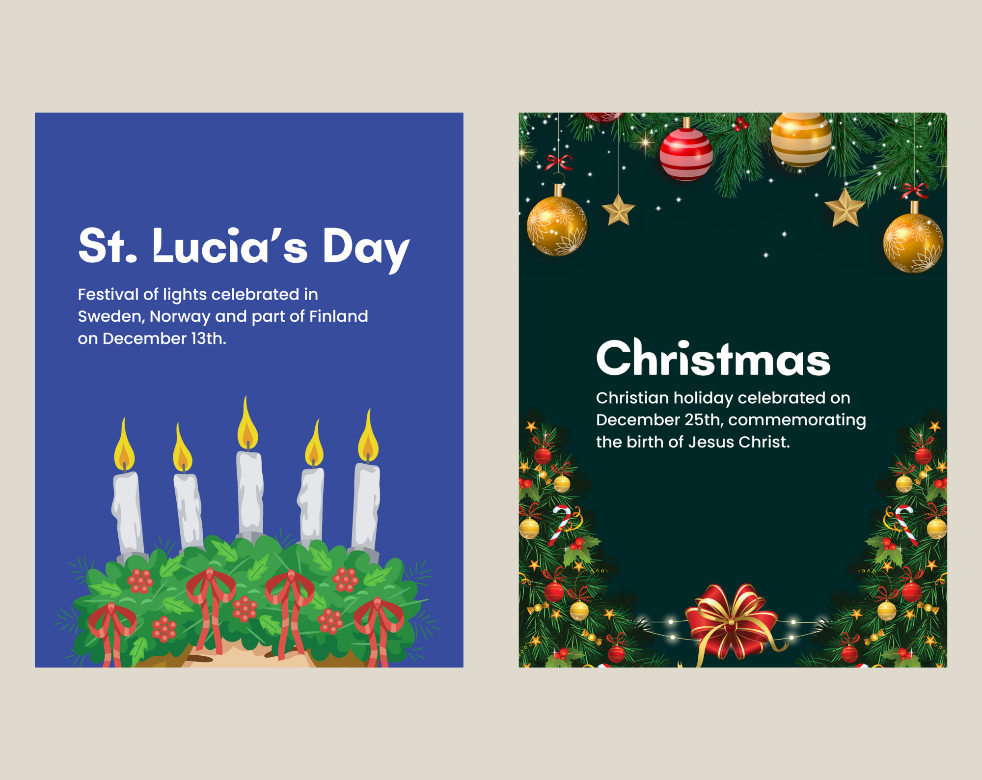 Holidays Around the World Posters, Winter Holidays Posters, Festivals ...