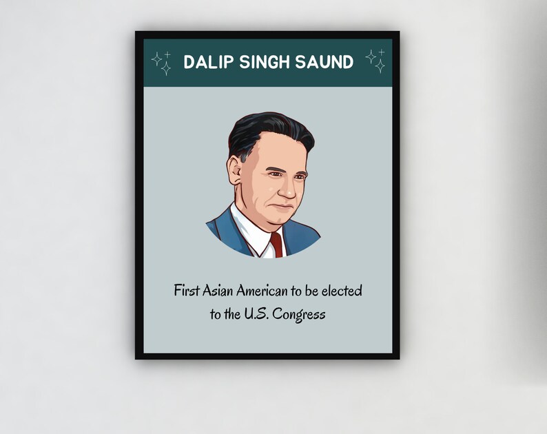 Asian American Pioneers Postersset of 8, Asian American Heritage Month ...