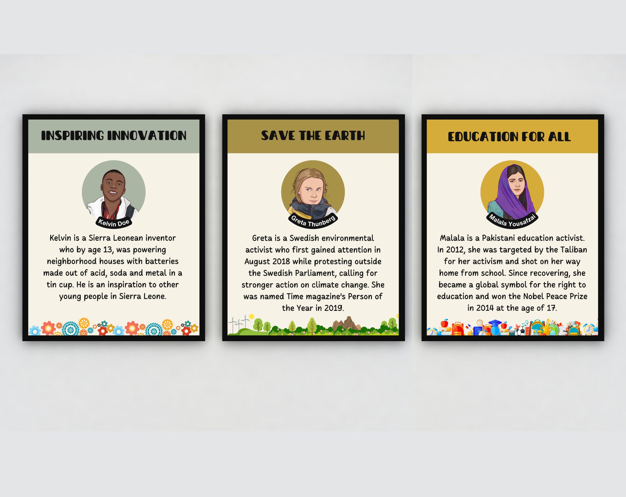 Influential Young People Posters, Bulletin Board, Remarkable Young ...