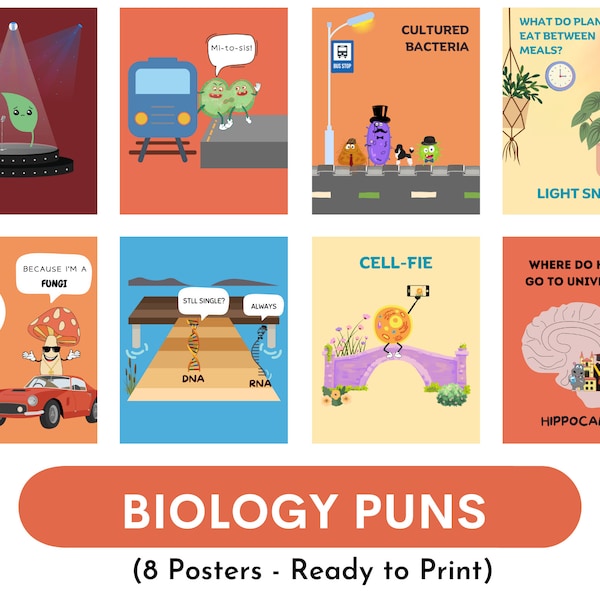 Funny Biology Teacher Posters - Etsy