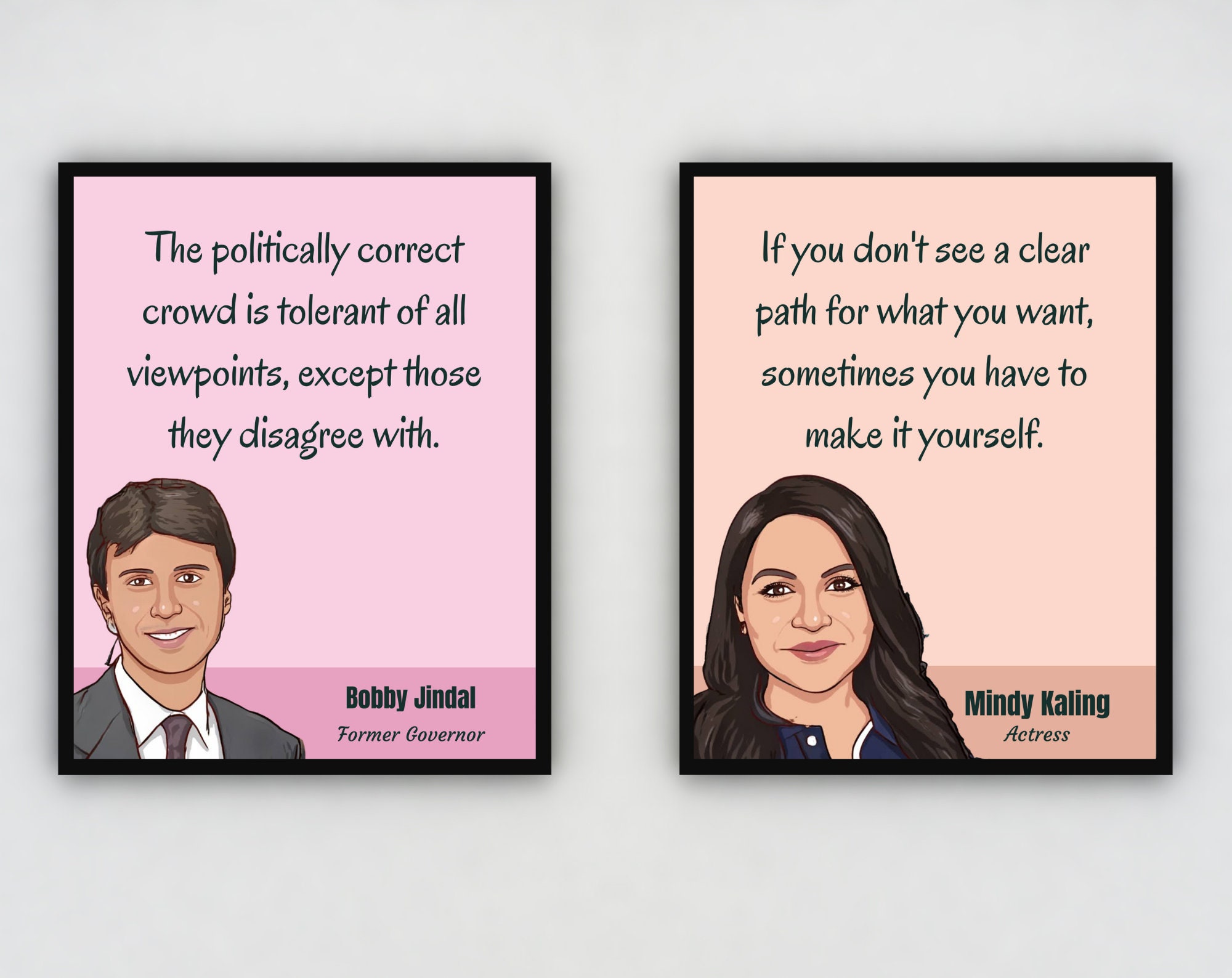 South Asian American Icons Postersset of 8, Iconic Indian Americans ...