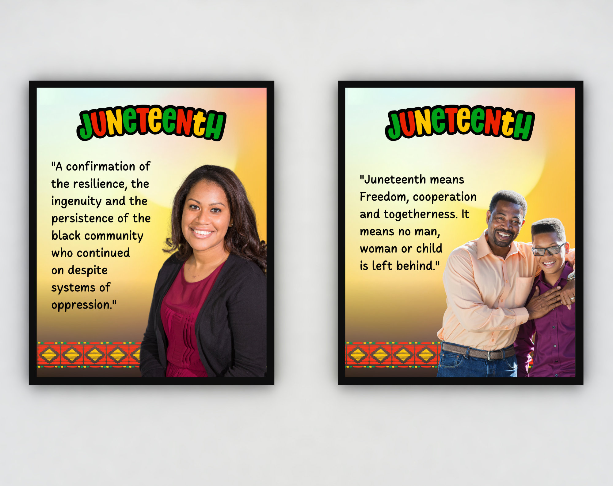 My Juneteenth Posters (set of 8), Freedom Posters, Inspirational ...