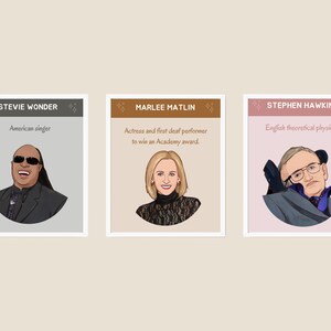 Famous People With Disability Posters (set of 8), Disability Awareness ...