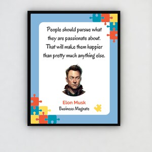 Rainbow Famous People With Autism Posters(set of 8), Autism Awareness ...