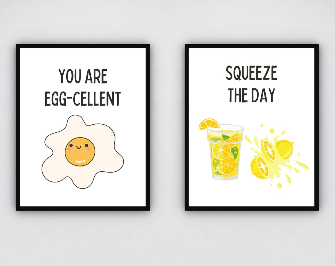 Motivational Puns Posters ( Set of 10) Ready to Print, Inspirational ...