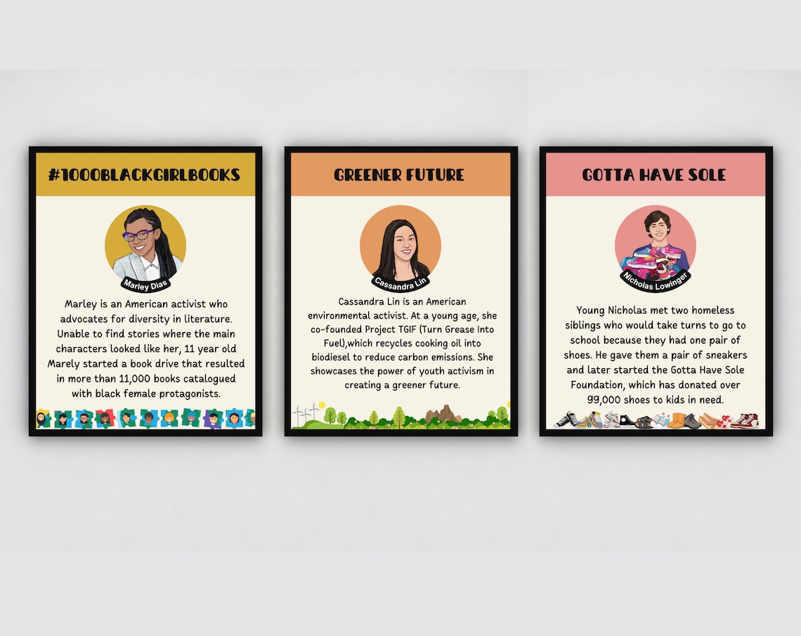 Influential Young People Posters Bulletin Board Remarkable - Etsy