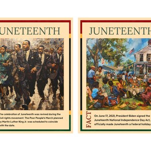 Juneteenth History Posters (set of 8), Freedom Posters, Juneteenth ...