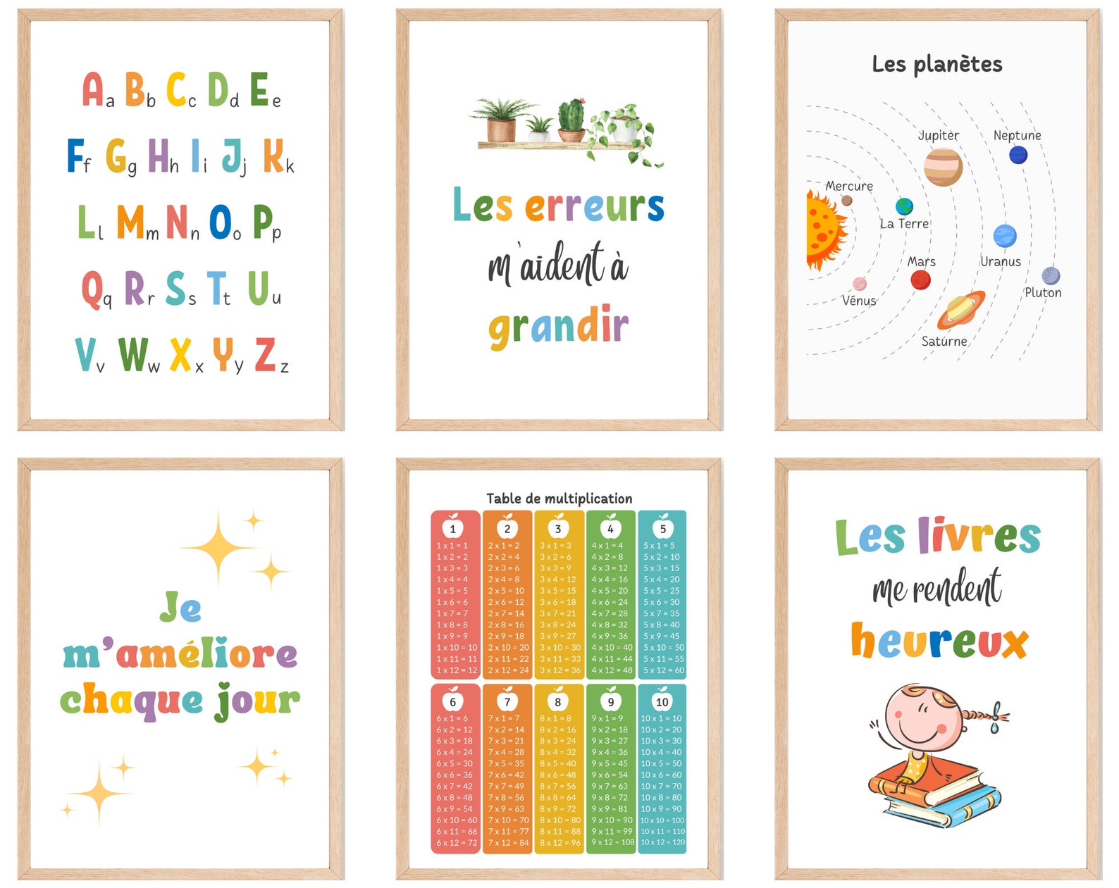 French Classroom Posters (30 Posters), French Classroom Decor, Bright ...