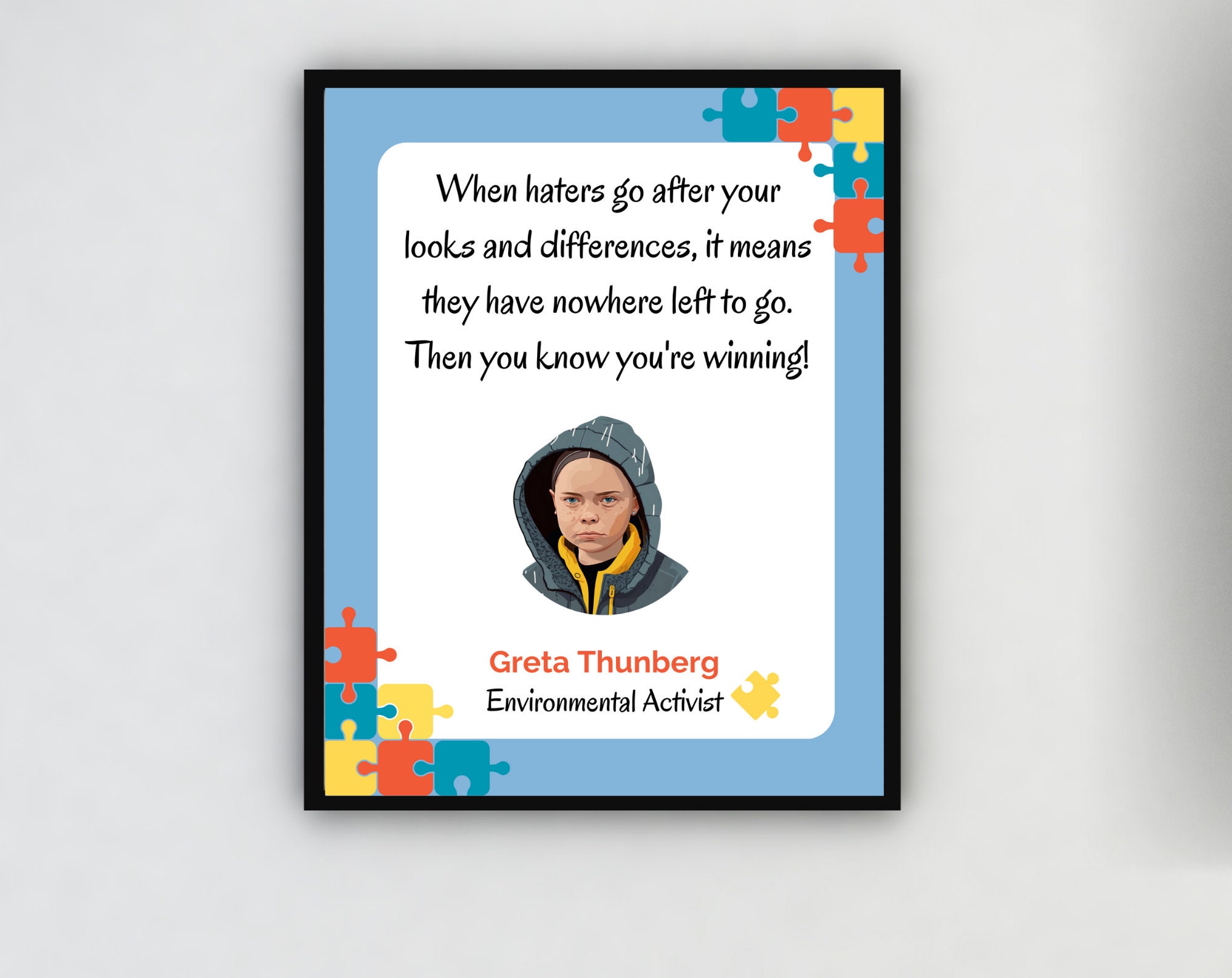 Rainbow Famous People With Autism Posters(set of 8), Autism Awareness ...