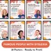 Famous People With Dyslexia Posters (set of 8), Inspirational Quotes on ...