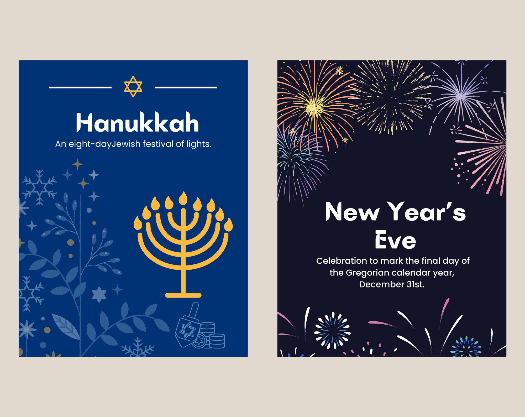 Holidays Around the World Posters, Winter Holidays Posters, Festivals ...