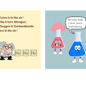 Set of 8 Funny Science Puns Posters, Chemistry Puns Posters, Science ...