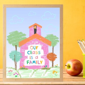 Class is Family Poster, Printable, Classroom Decor, Instant Download - Etsy