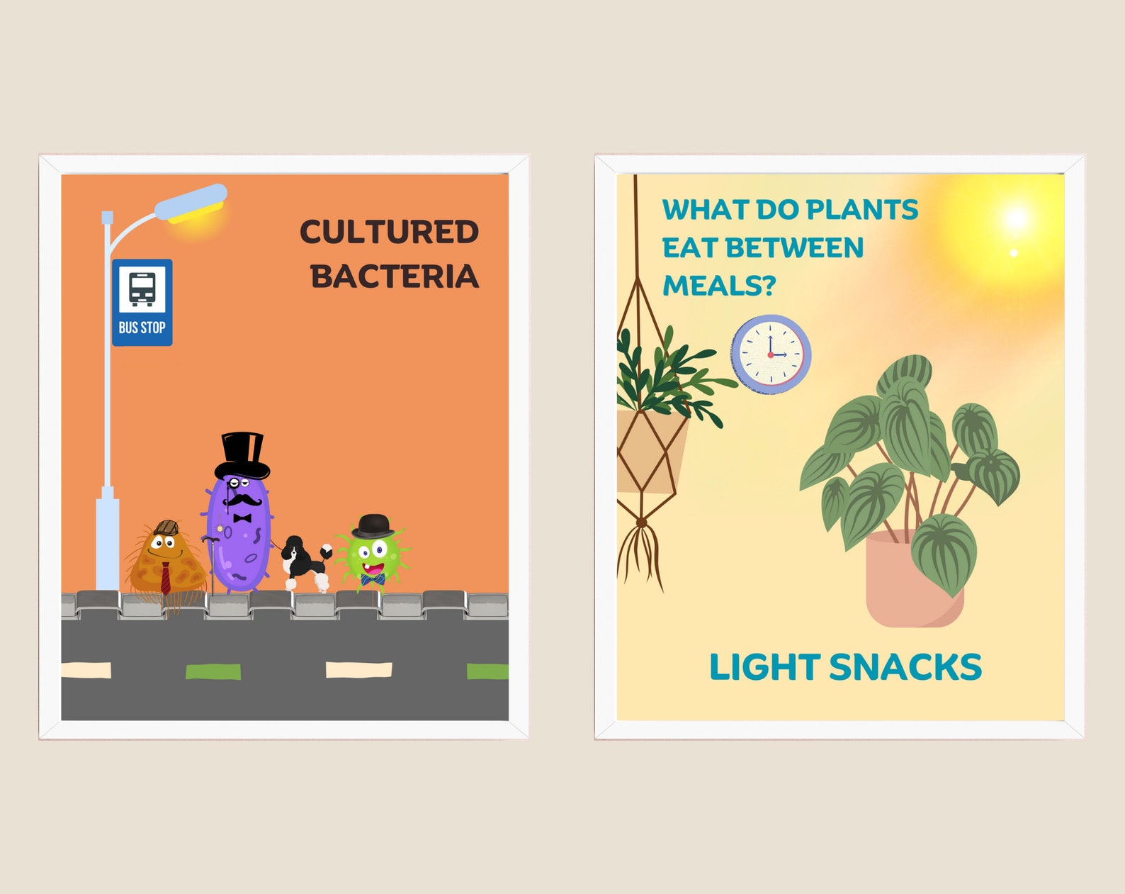 Funny Biology Puns Posters (set of 8), Science Biology Jokes, Science ...