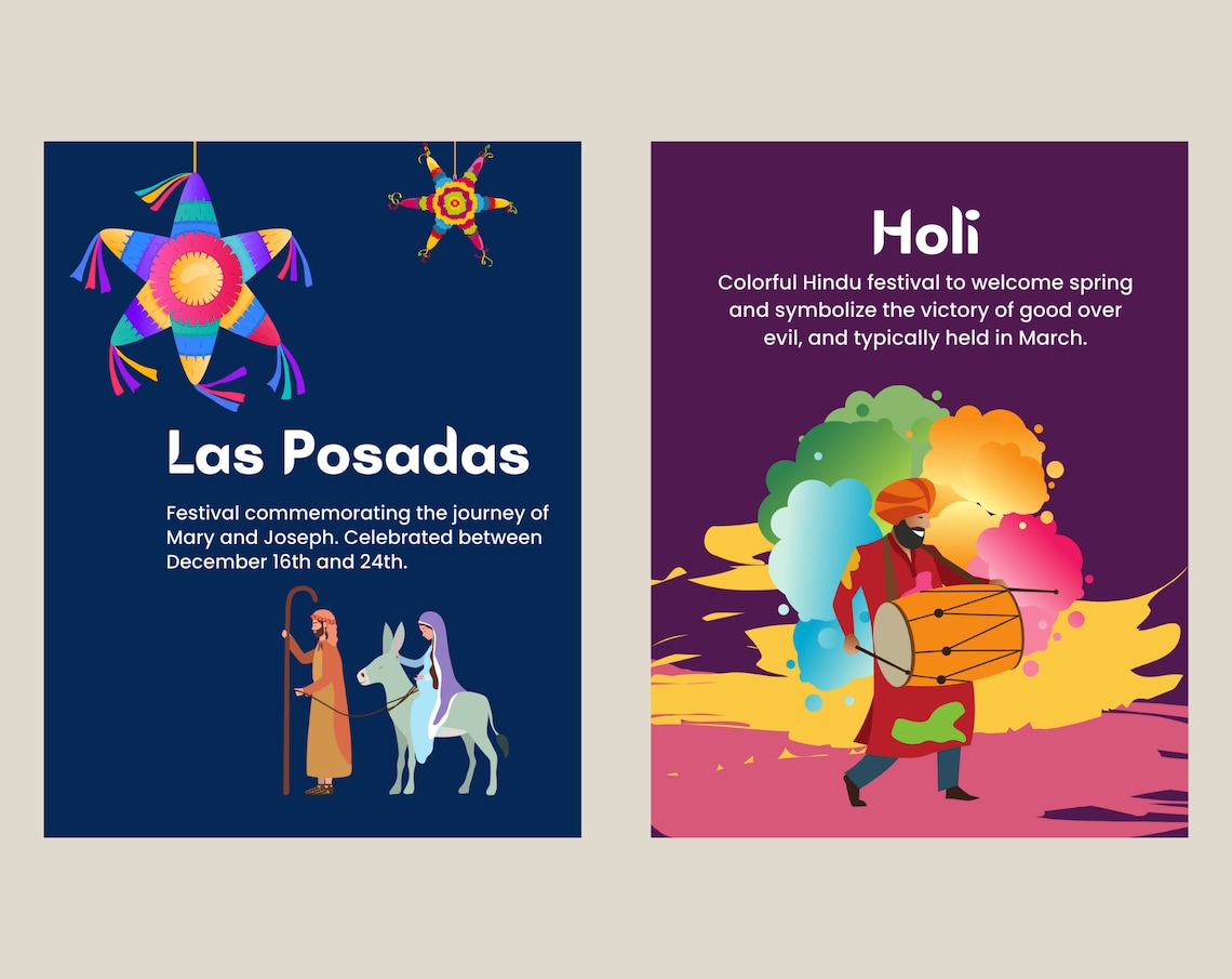 Holidays Around the World Posters, Winter Holidays Posters, Festivals ...