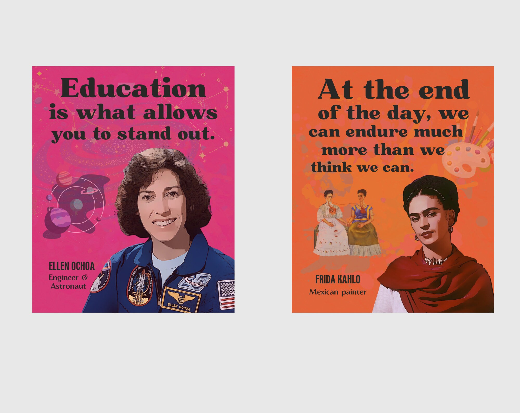 Hispanic Heritage Month, Remarkable Hispanic Leaders Posters -rainbow ...