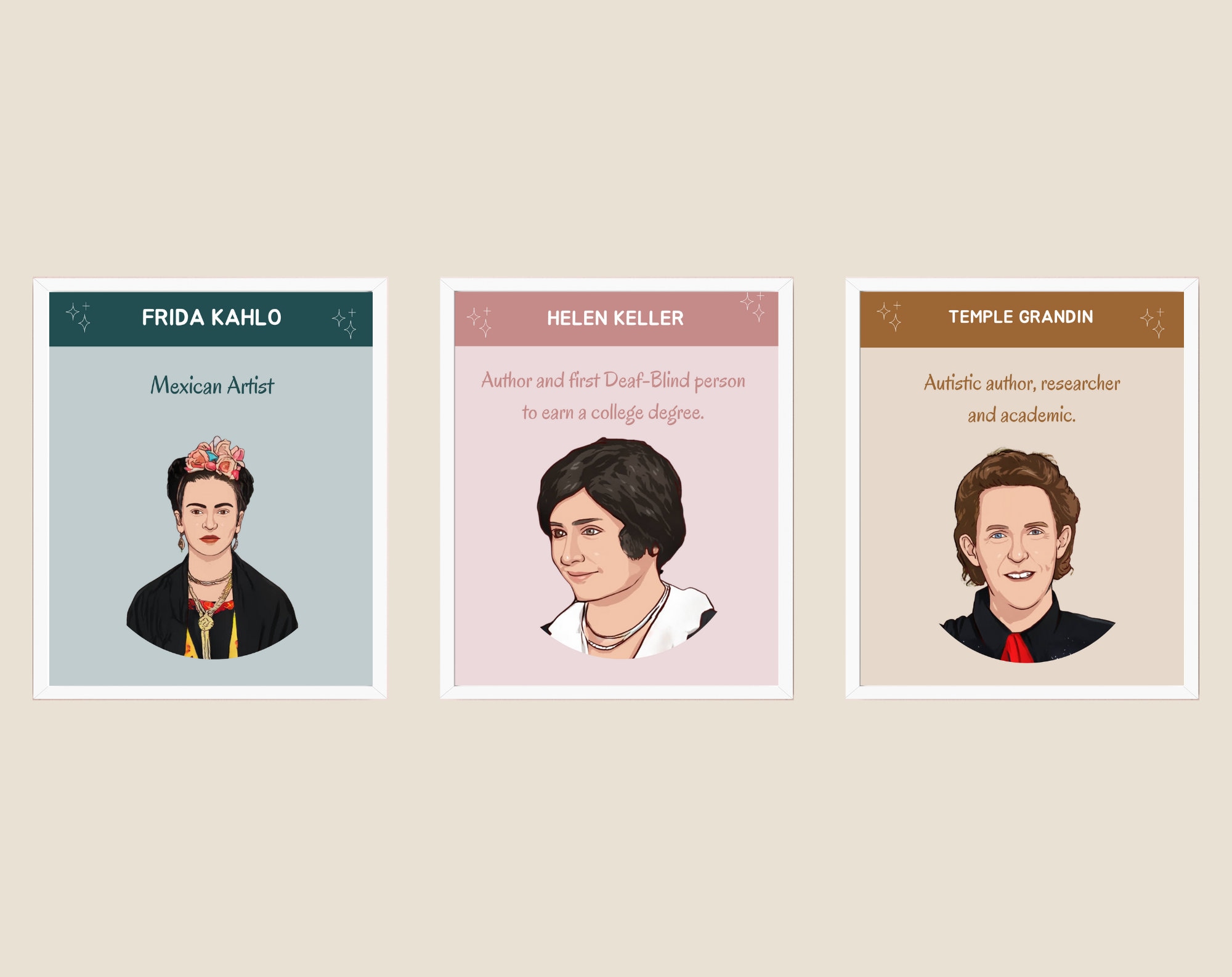 Famous People With Disability Posters (set of 8), Disability Awareness ...