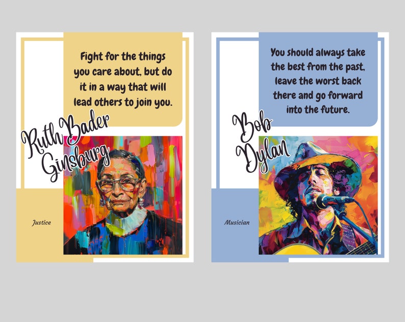 Famous Jewish American Icons Posters (set of 16), Jewish American ...