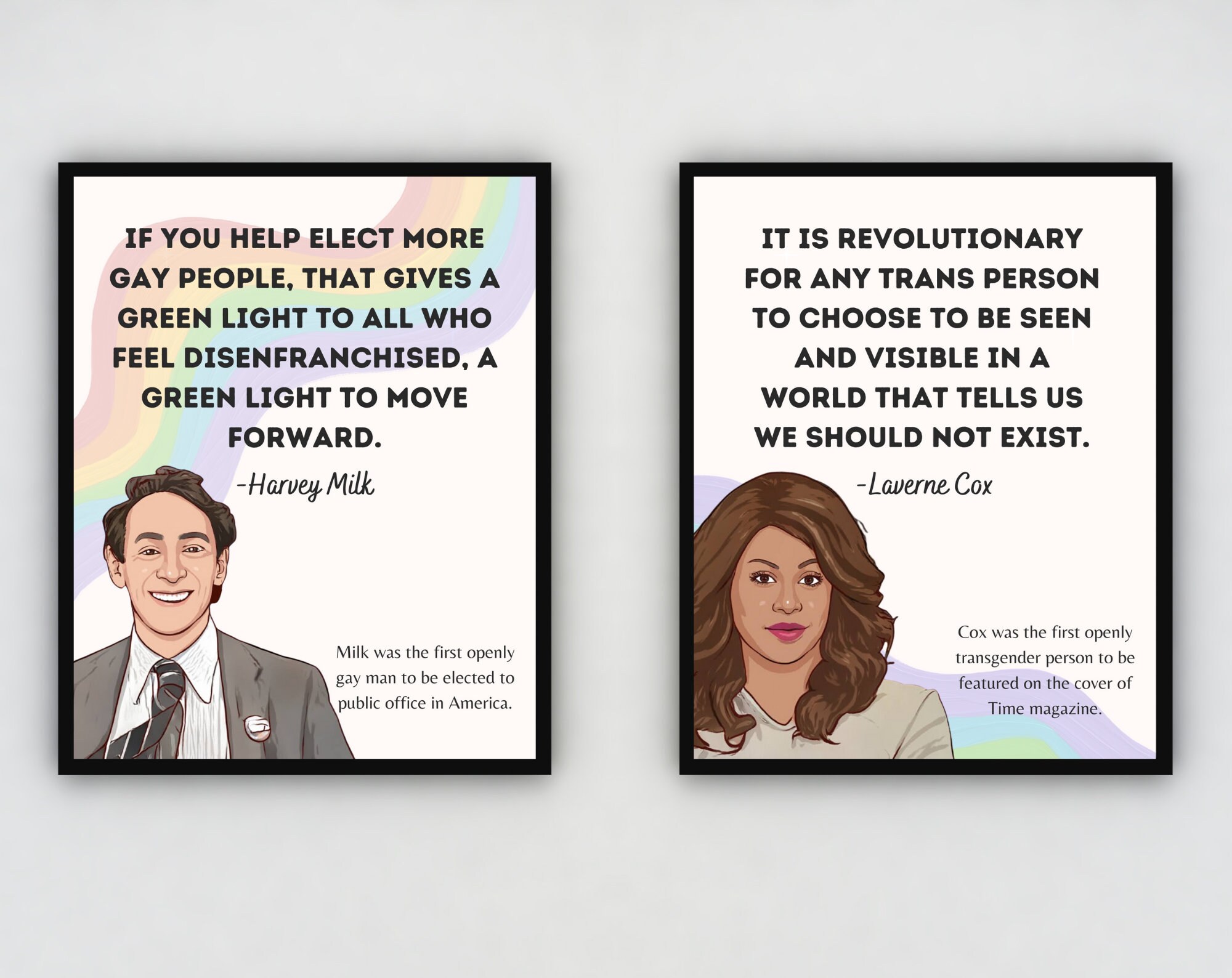 Inspiring LGBTQ Quotes set of 8 Posters LGBTQ Empowerment - Etsy