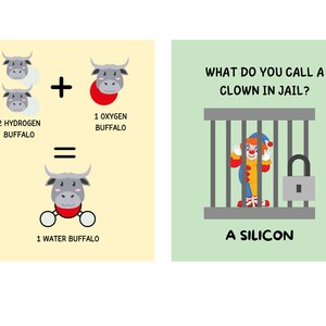 Vol4 (set of 8) Funny Science Puns Posters, Chemistry Puns Posters ...