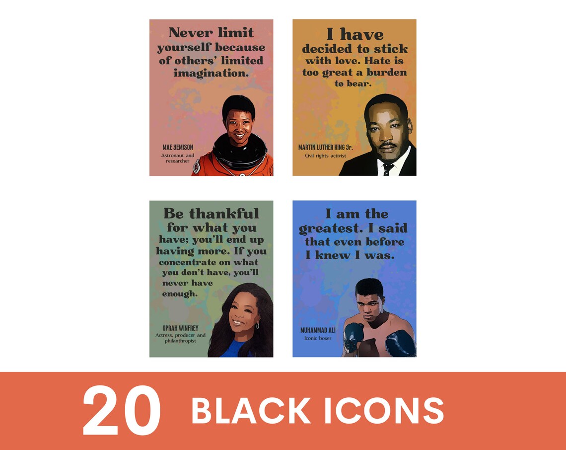 Famous Black Leaders, Black Icons, Black History Month, Inspirational ...