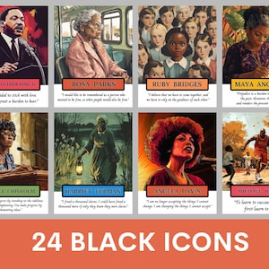 Famous Black Leaders, Black Icons, Black History Month Posters ...