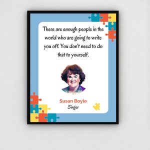 Rainbow Famous People With Autism Posters(set of 8), Autism Awareness ...