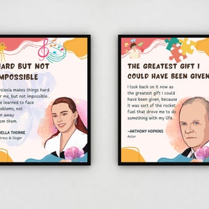 Famous People With Dyslexia Posters (set of 8), Inspirational Quotes on ...