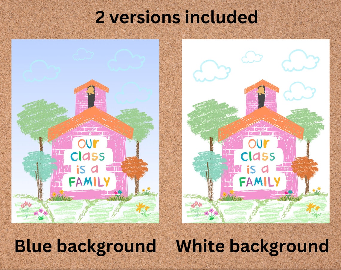 Class is Family Poster, Printable, Classroom Decor, Instant Download - Etsy