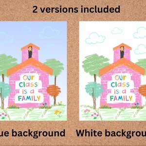 Class is Family Poster, Printable, Classroom Decor, Instant Download - Etsy