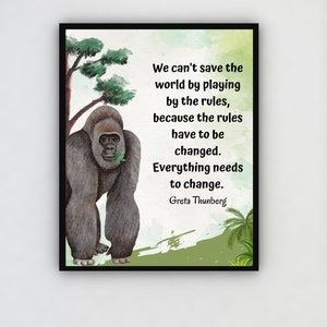Set of 8 Earth Quotes Posters (animal Habitat Theme), Environment ...