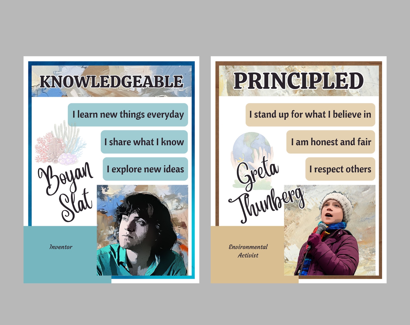 IB PYP Learner Profile Posters, Boho Theme, Influential Young People ...