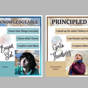 IB PYP Learner Profile Posters, Boho Theme, Influential Young People ...