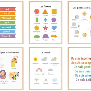 French Classroom Posters (30 Posters), French Classroom Decor, Bright ...