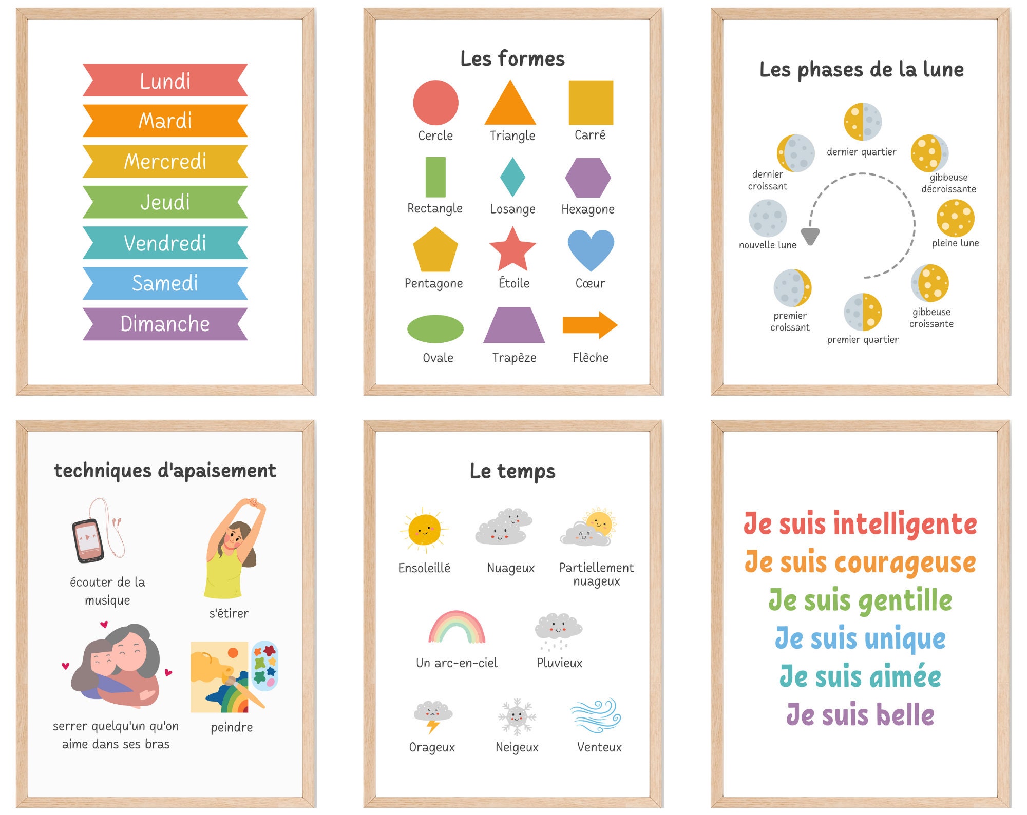 French Classroom Posters (30 Posters), French Classroom Decor, Bright ...