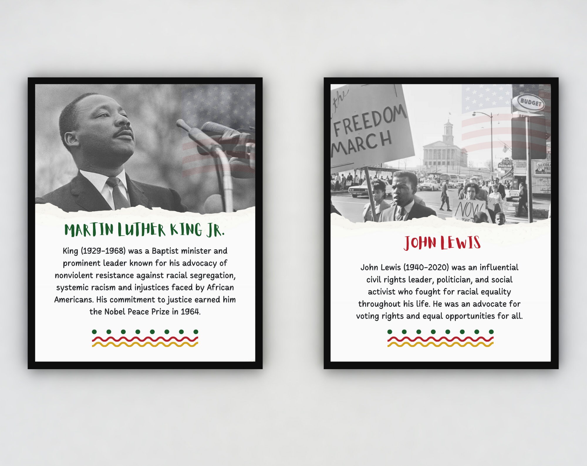 Juneteenth Posters (set of 8), Freedom Posters, Inspirational Quotes ...
