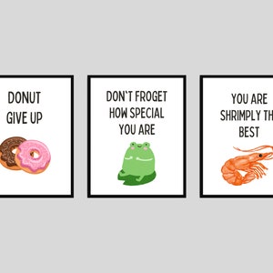 Motivational Puns Posters ( Set of 10) Ready to Print, Inspirational ...
