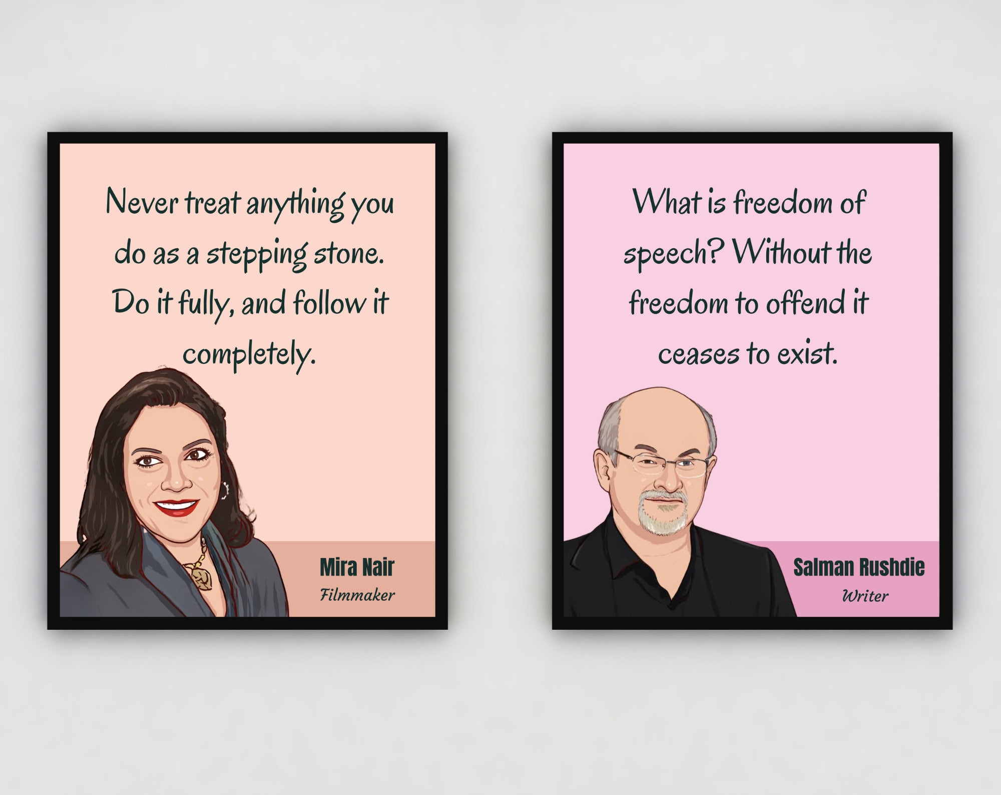 South Asian American Icons Postersset of 8, Iconic Indian Americans ...