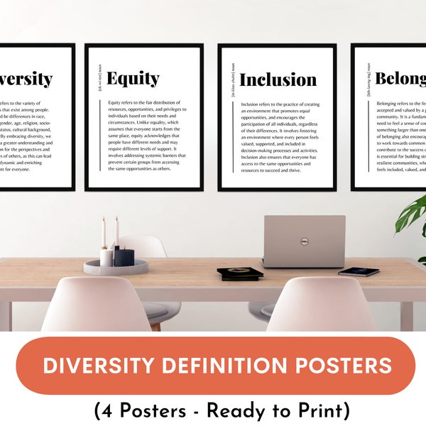 Diversity Equity and Inclusion Posters - Etsy