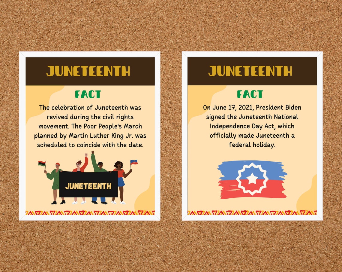 Juneteenth History Posters set of 8 Freedom Posters - Etsy