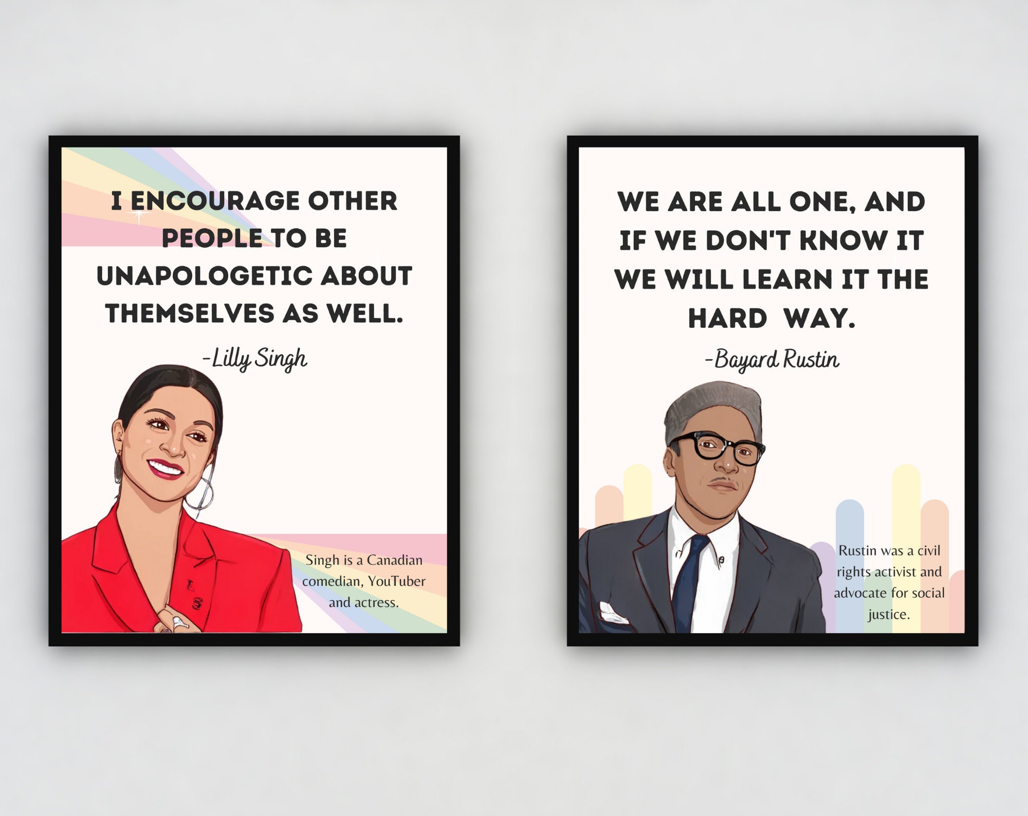 Inspiring LGBTQ Quotes set of 8 Posters LGBTQ Empowerment - Etsy