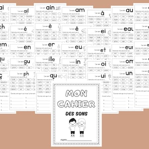 French Sounds Phonics Exercises, French Classroom 100 Pages, Les ...