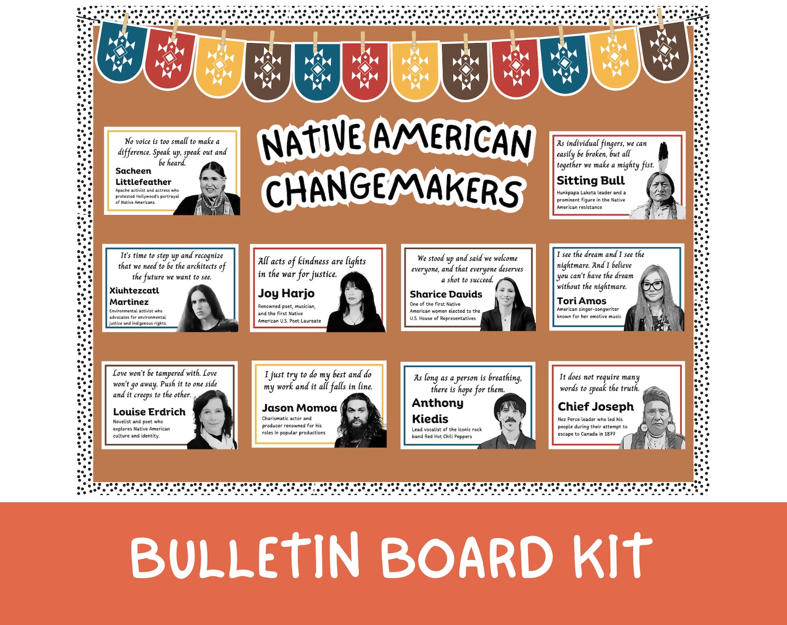 Native American Heritage Month Bulletin Board, Famous Native American ...